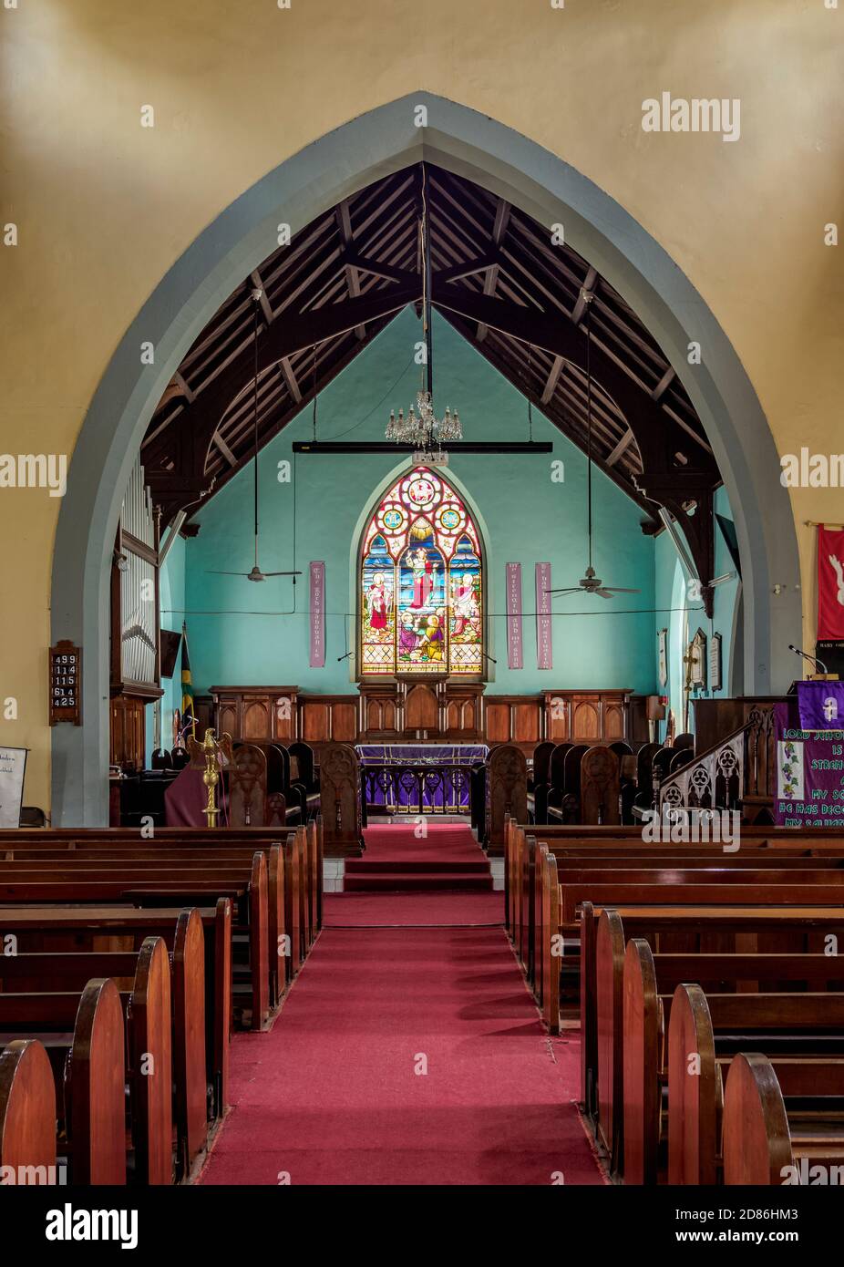 Mandeville Parish Church, interior, Mandeville, Manchester Parish ...