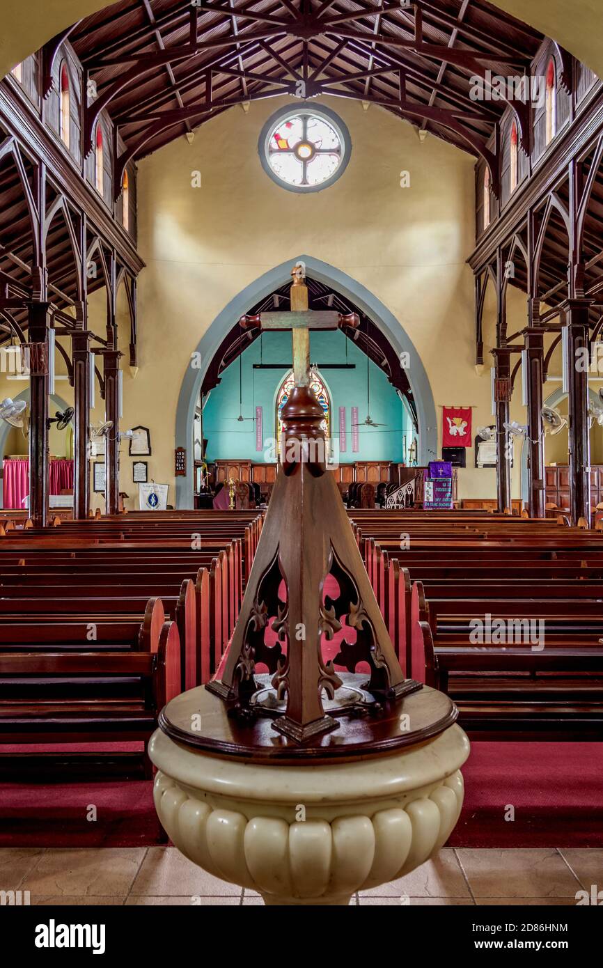 Mandeville Parish Church, interior, Mandeville, Manchester Parish ...