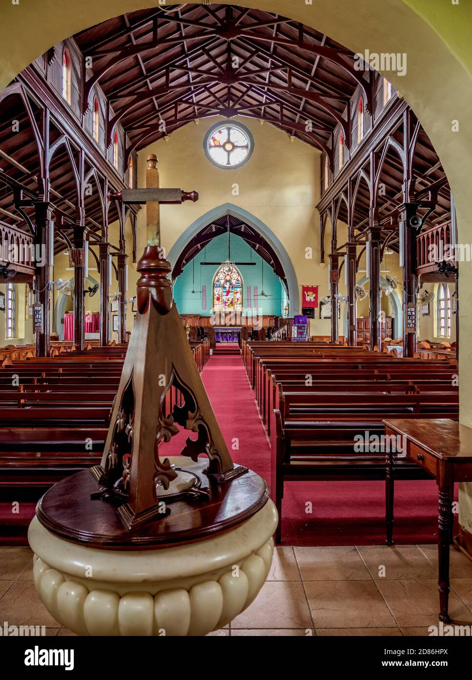 Mandeville Parish Church, interior, Mandeville, Manchester Parish ...