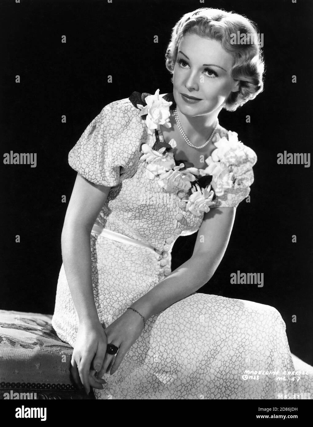 MADELEINE CARROLL 1938 Portrait publicity for United Artists Stock ...