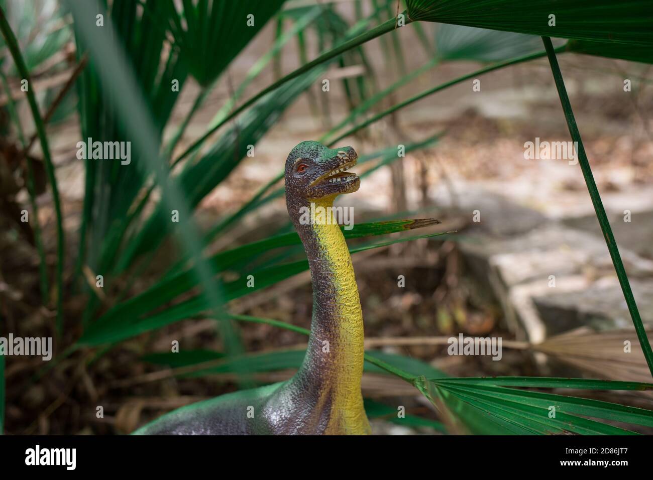 Dinosaur model giant green hi-res stock photography and images - Alamy