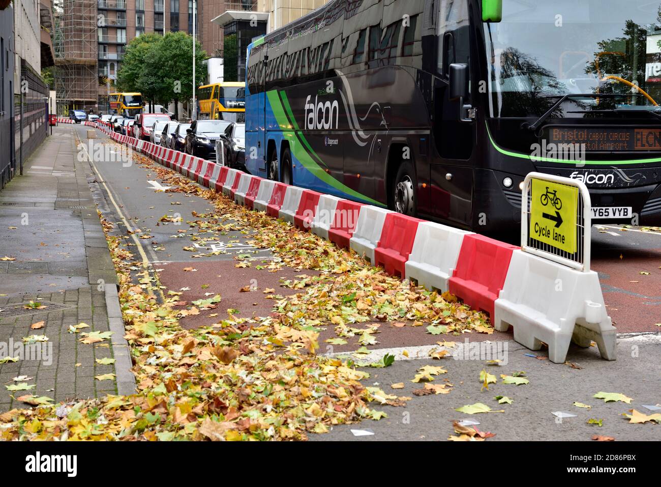 Pop up cycle lanes created to encourage bicycle travel due to covid ...