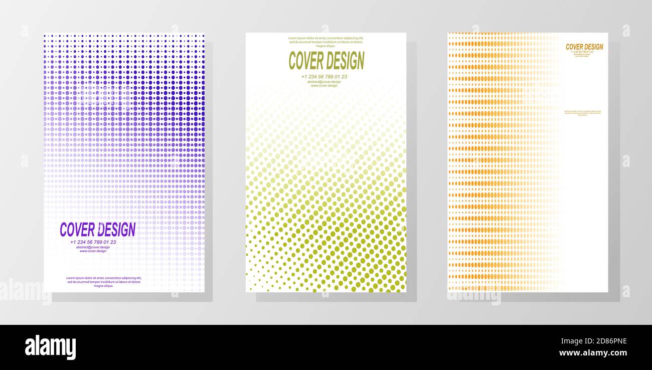 Set of design for the cover in the style of minimalism. Vector ...