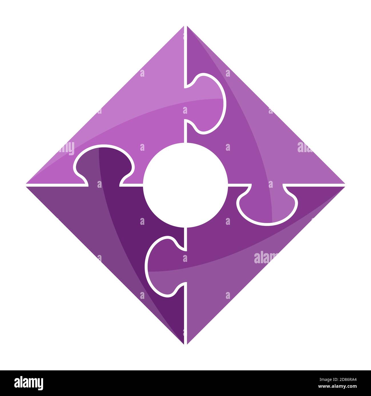 Square is made of puzzles, flat design Stock Vector Image & Art - Alamy