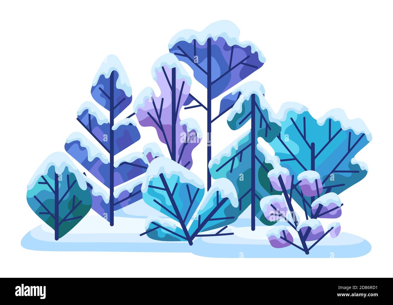 Winter shrub Cut Out Stock Images & Pictures - Alamy