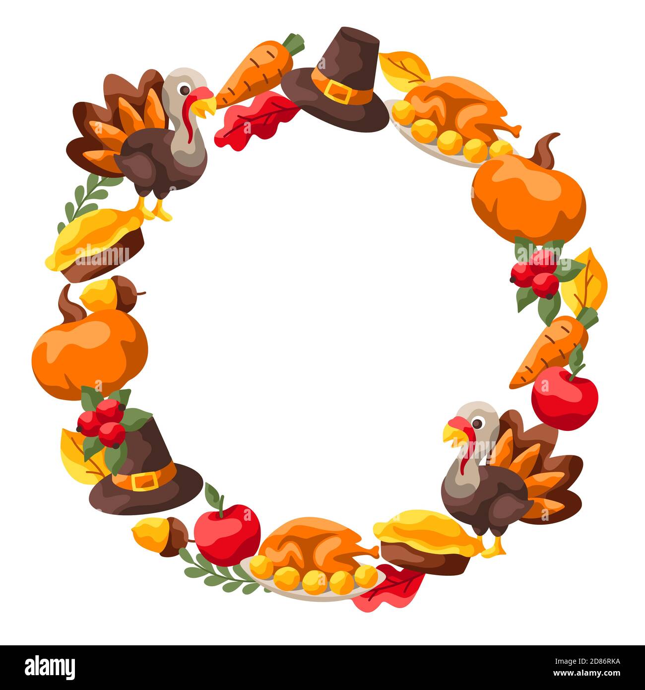 Happy Thanksgiving Day frame Stock Vector Image & Art - Alamy