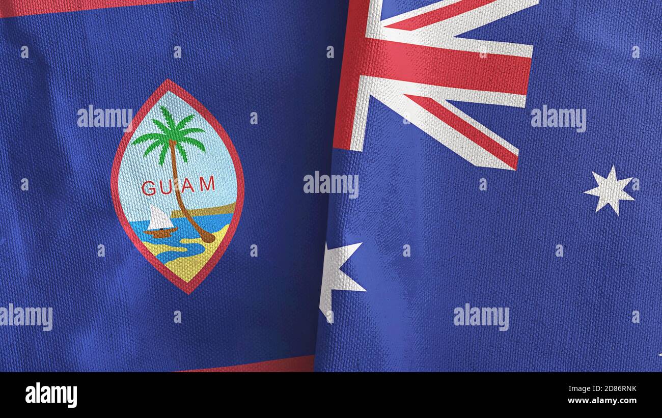 Australia guam flag hi-res stock photography and images - Alamy