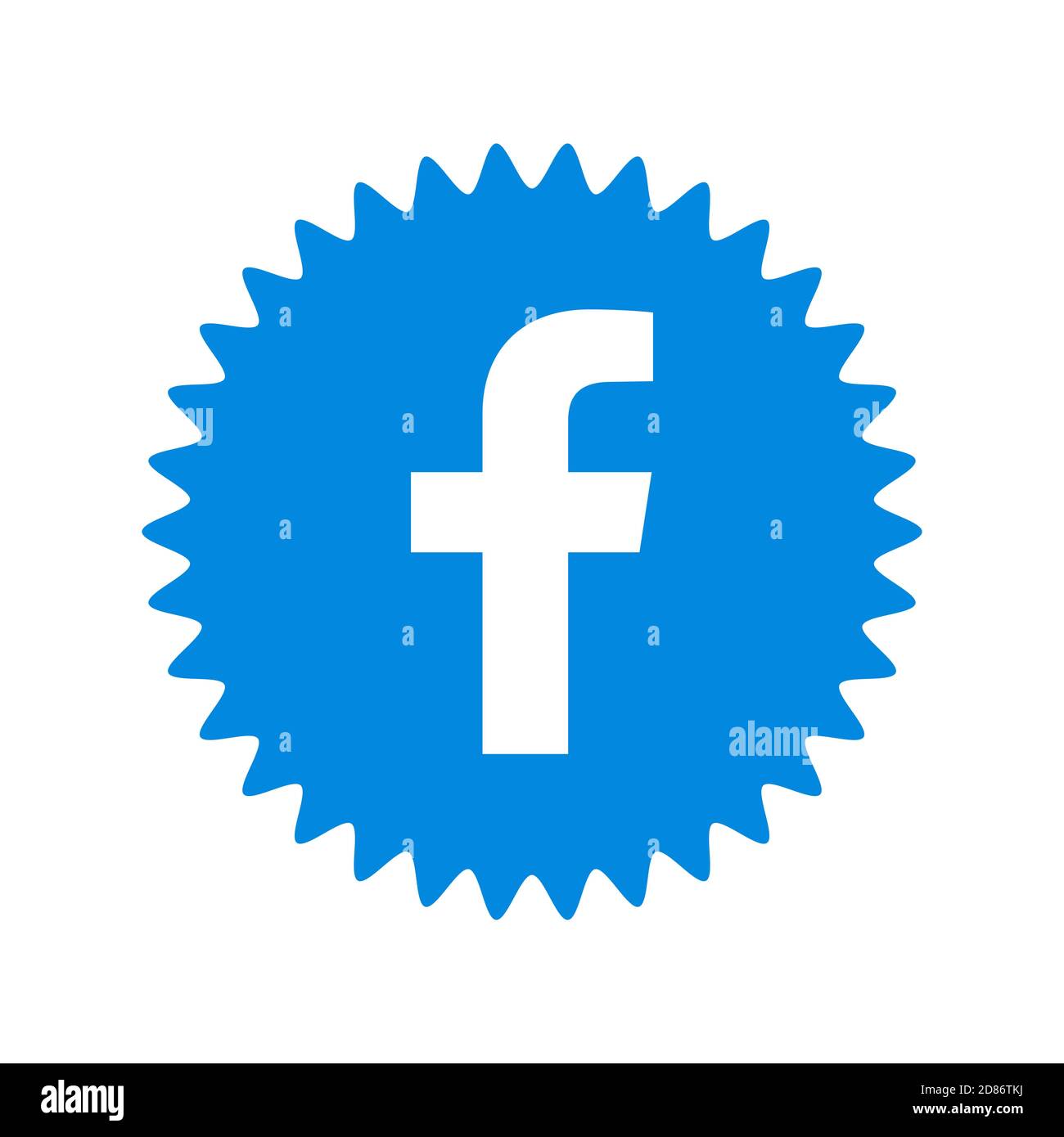 Facebook logo sign. Facebook is a well-known social networking service ...
