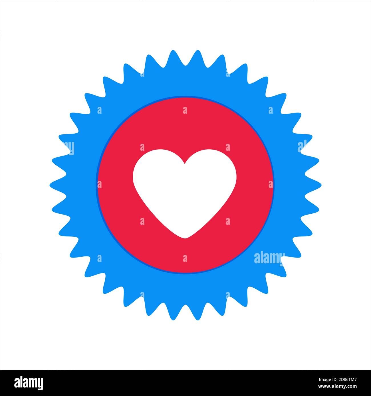 Facebook heart logo. Facebook icon, social media icon. Facebook chat ...