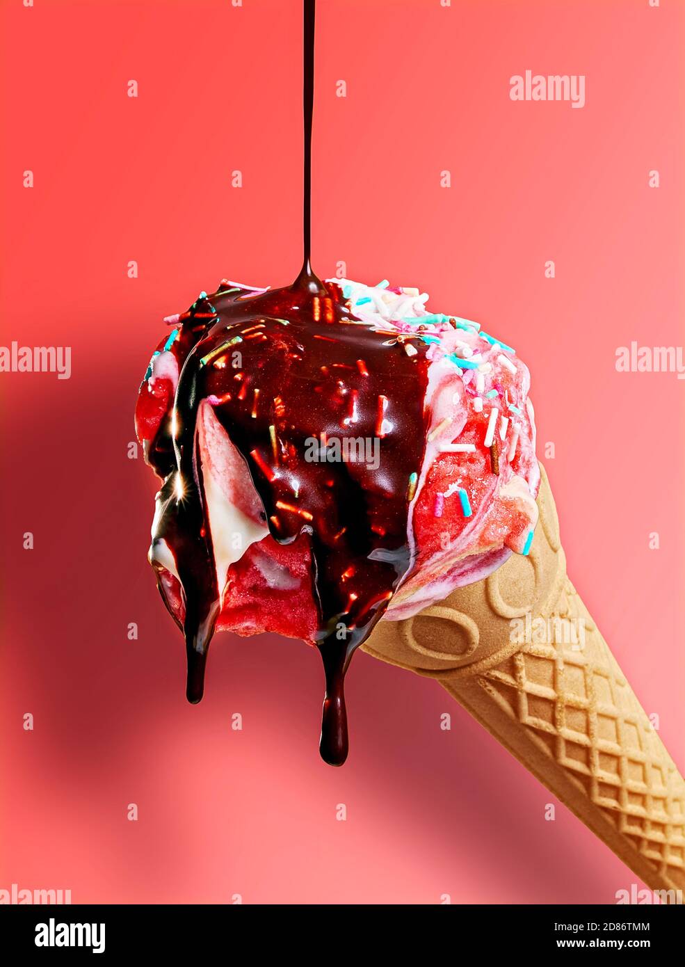 Brown color chocolate splash hi-res stock photography and images - Alamy