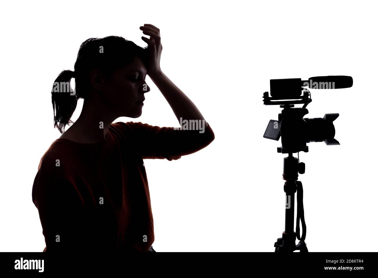 Cameraman silhouette Cut Out Stock Images & Pictures - Alamy