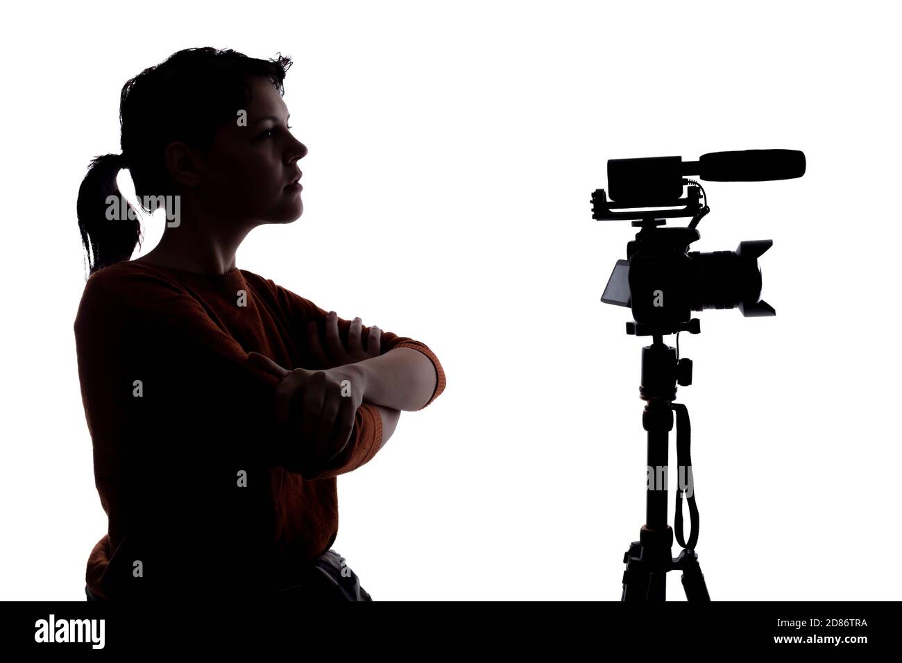 Female photographer video Cut Out Stock Images & Pictures - Alamy