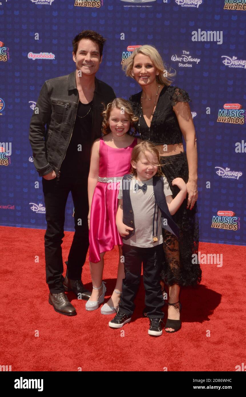 LOS ANGELES - APR 29: Patrick Monahan, family at the 2017 Radio Disney ...