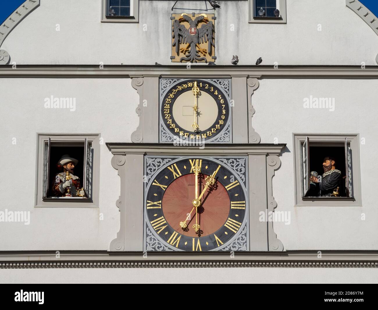 Rothenburg ob der Tauber Ratstrinkstube clock with the Burgomaster ...