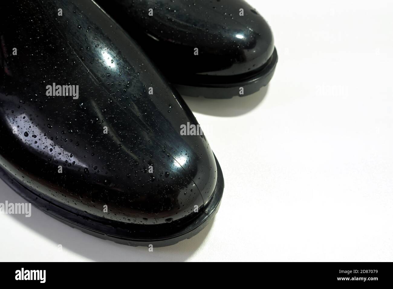 Water droplet on rain boot hi-res stock photography and images - Alamy