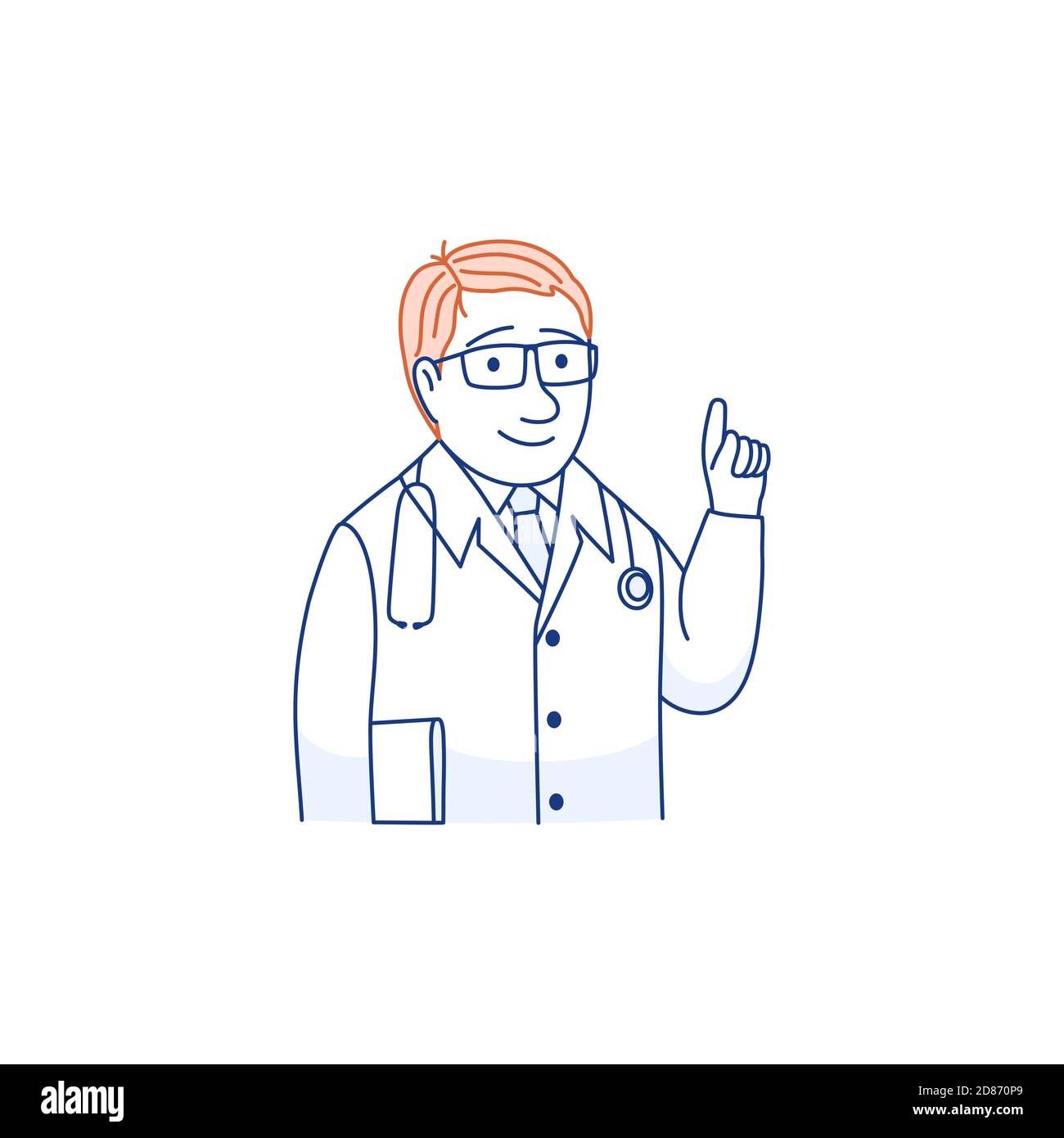 Young man doctor avatar Cut Out Stock Images & Pictures - Alamy