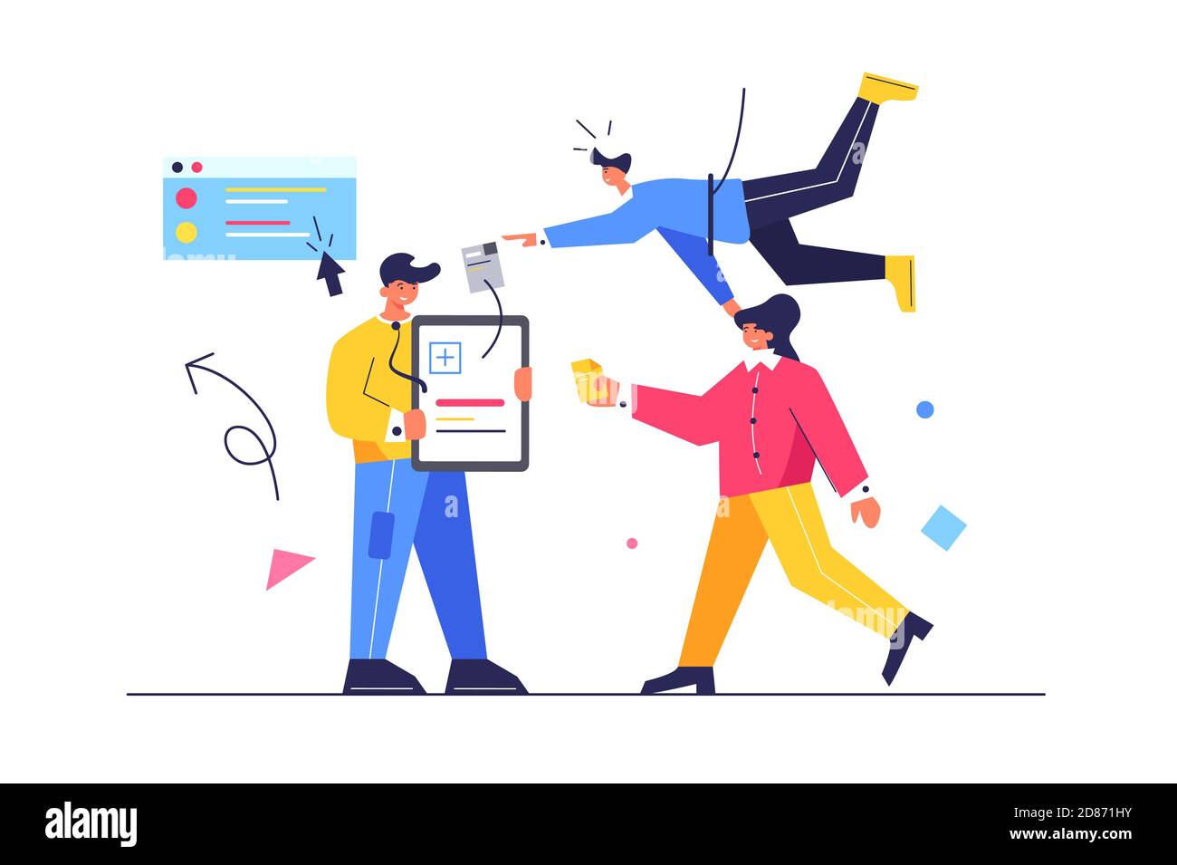 Teamwork projects Stock Vector Images - Alamy