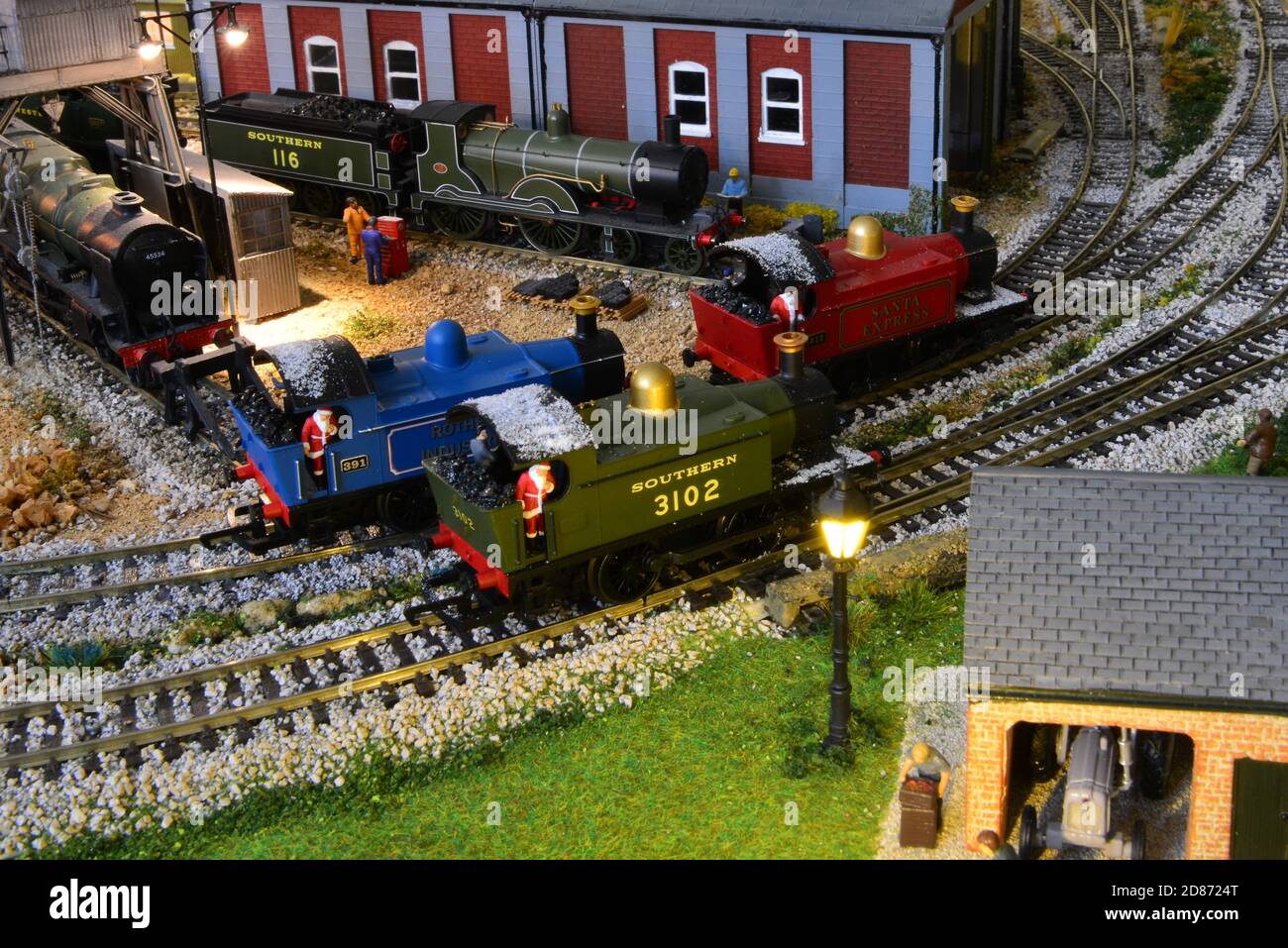 Model railroad santa hi-res stock photography and images - Alamy