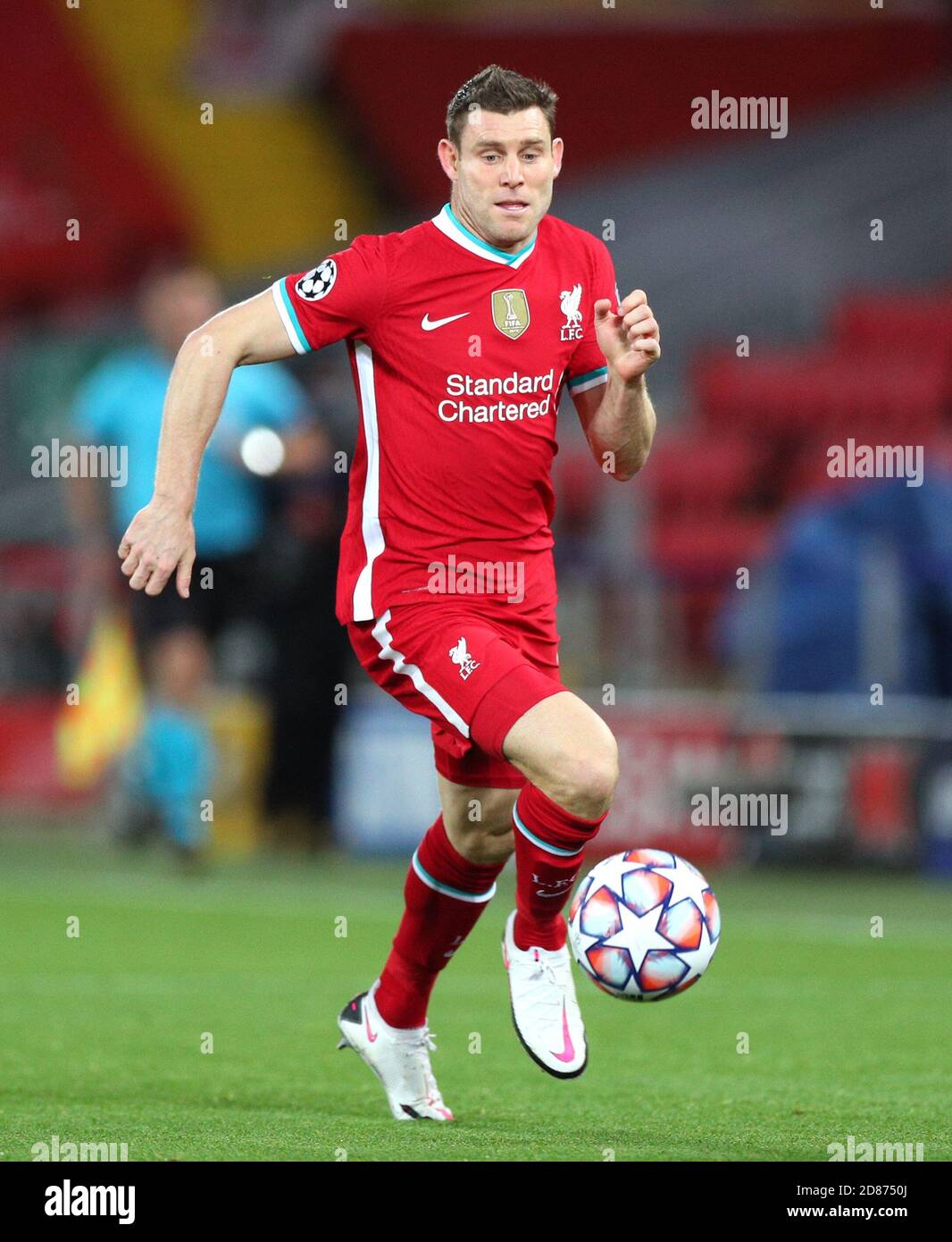 Liverpool's James Milner during the UEFA Champions League Group D match ...