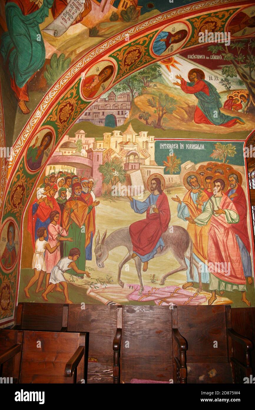 Jesus entry into jerusalem painting hi-res stock photography and images ...