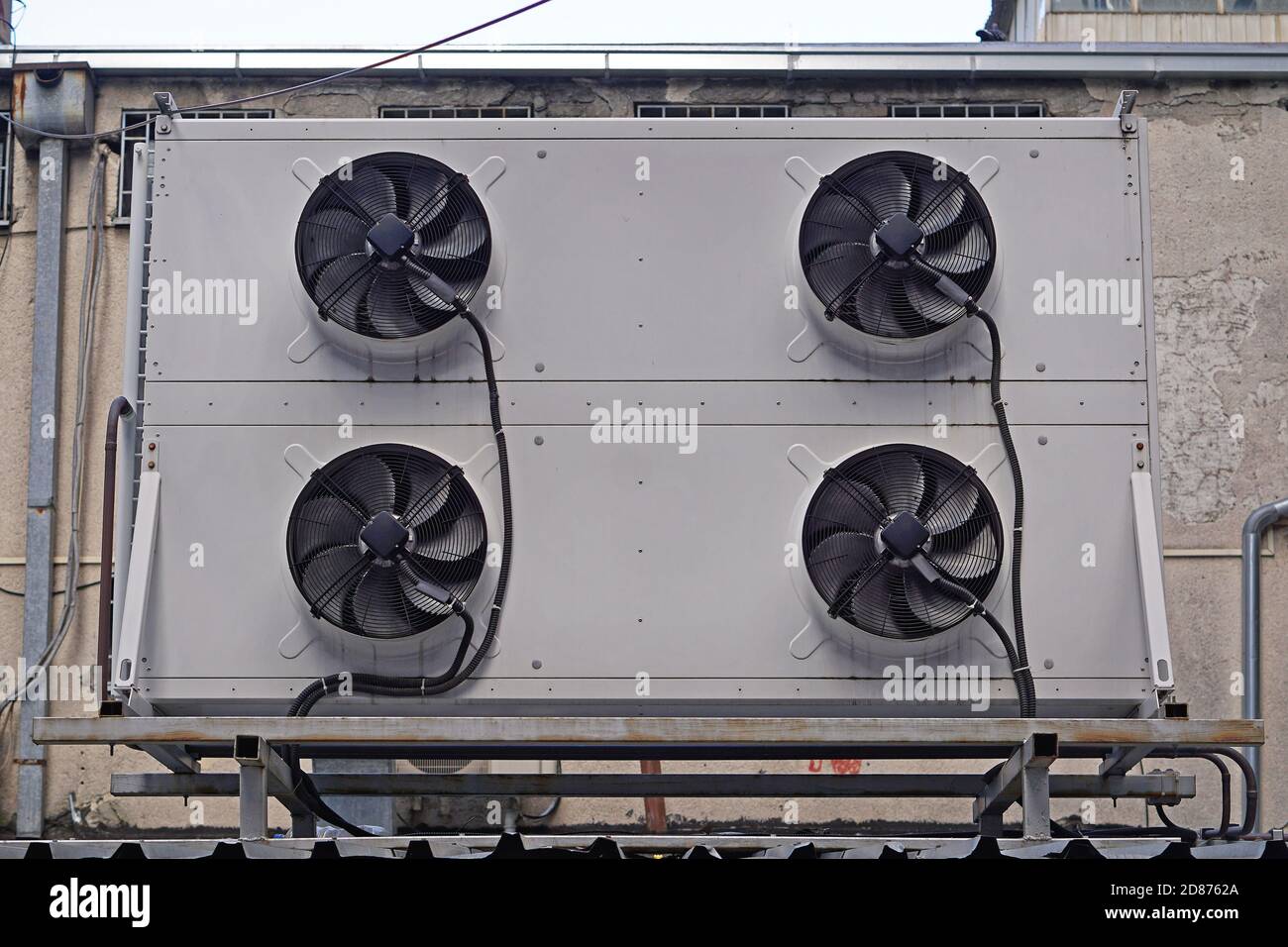 Industrial cooling unit at factory exterior equipment Stock Photo - Alamy