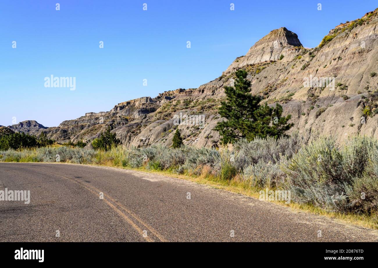 Makoshika State Park Stock Photo - Alamy