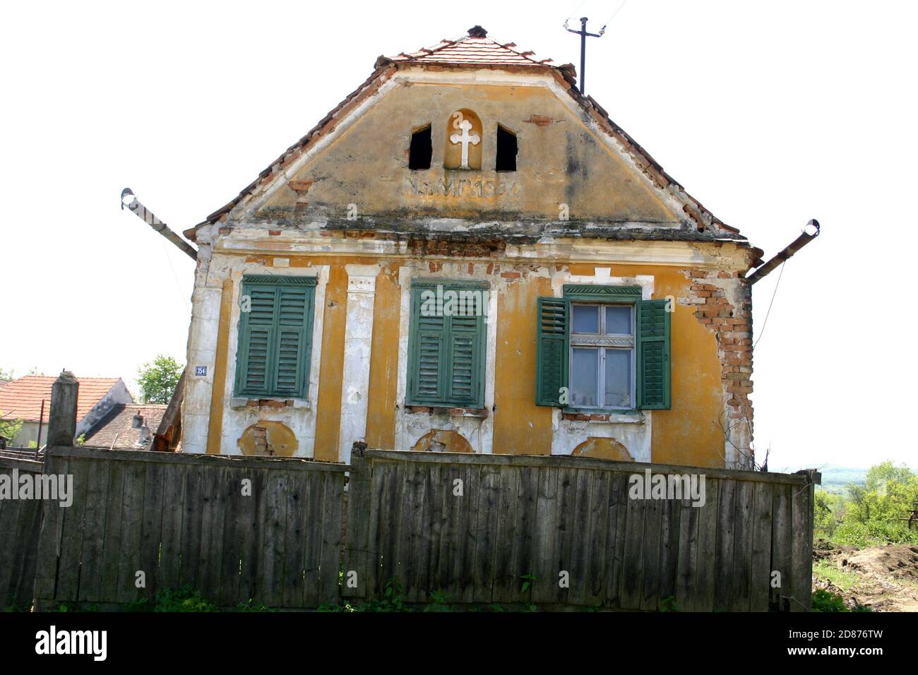 Old Saxon house in Sibiu County, Romania Stock Photo - Alamy