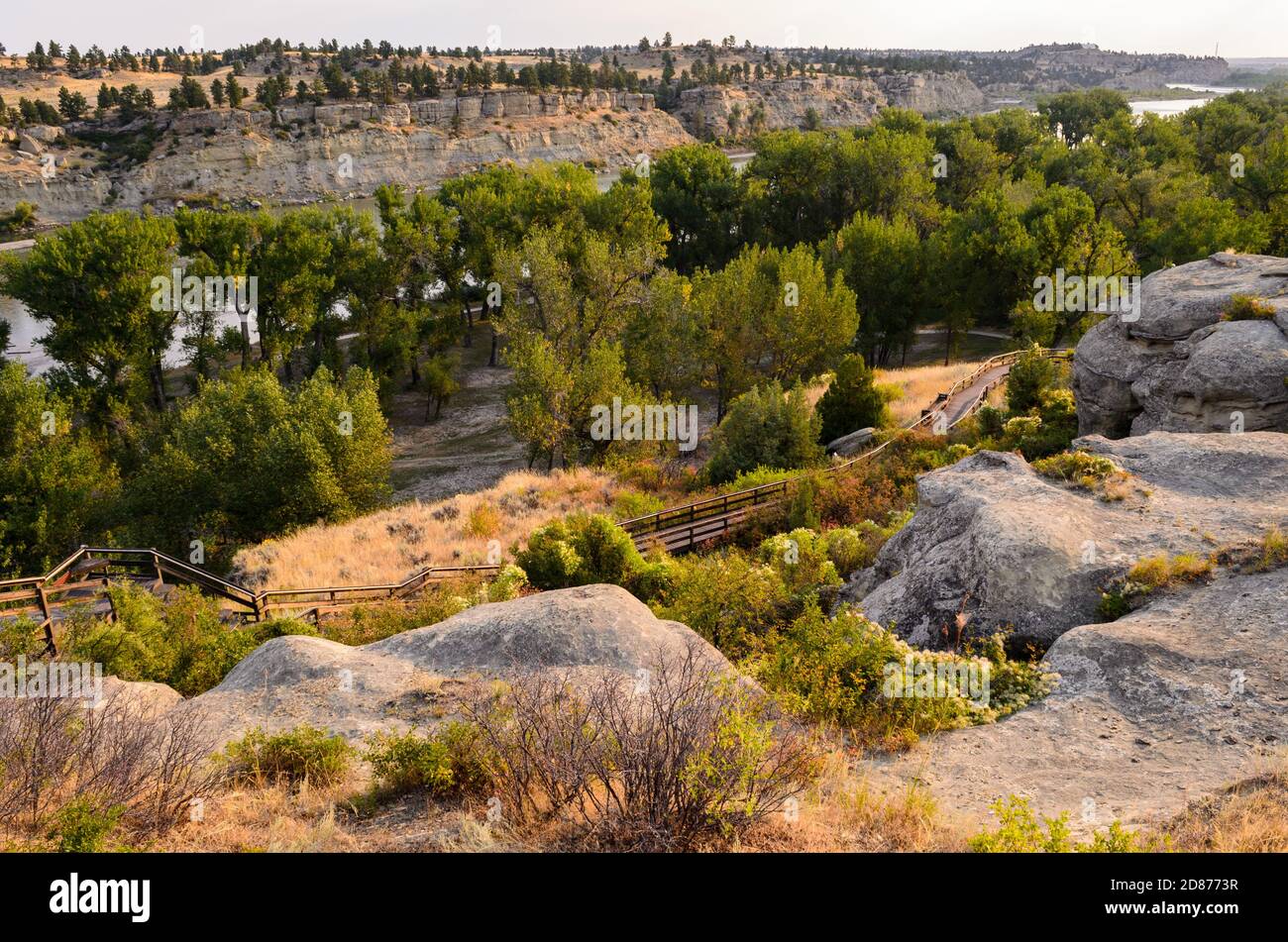Pompeys Pillar National Monument Stock Photo - Alamy