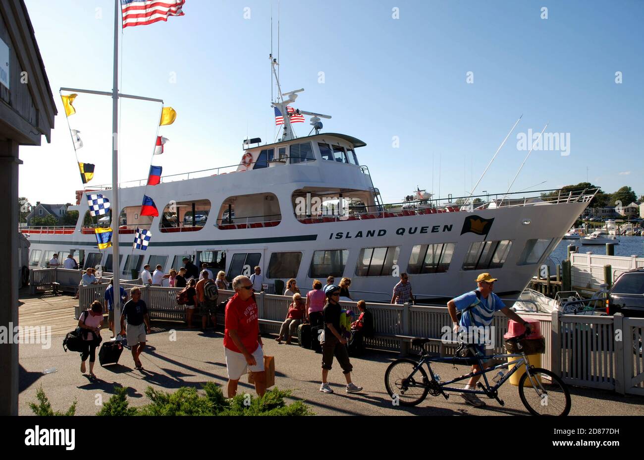 Falmouth, Cape Cod, Massachusetts - September 2008: Passengers ...