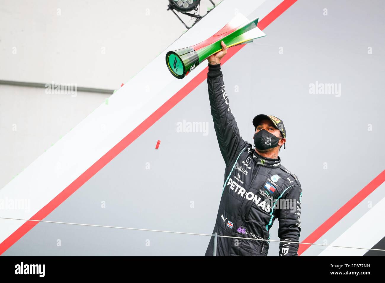podium HAMILTON Lewis (gbr), Mercedes AMG F1 GP W11 Hybrid EQ Power+ ...