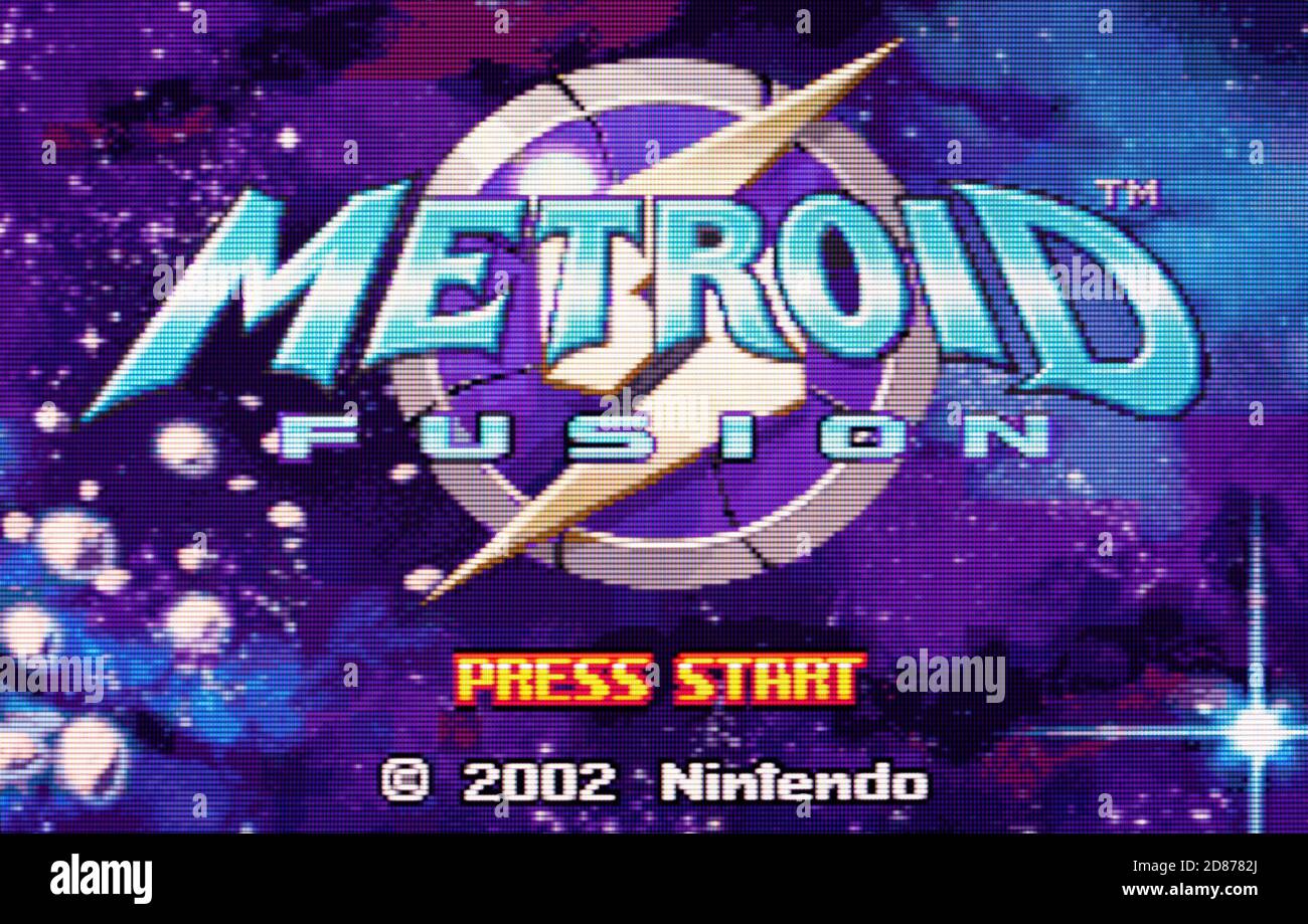 Metroid Fusion - Nintendo Game Boy Advance Videogame - Editorial use ...