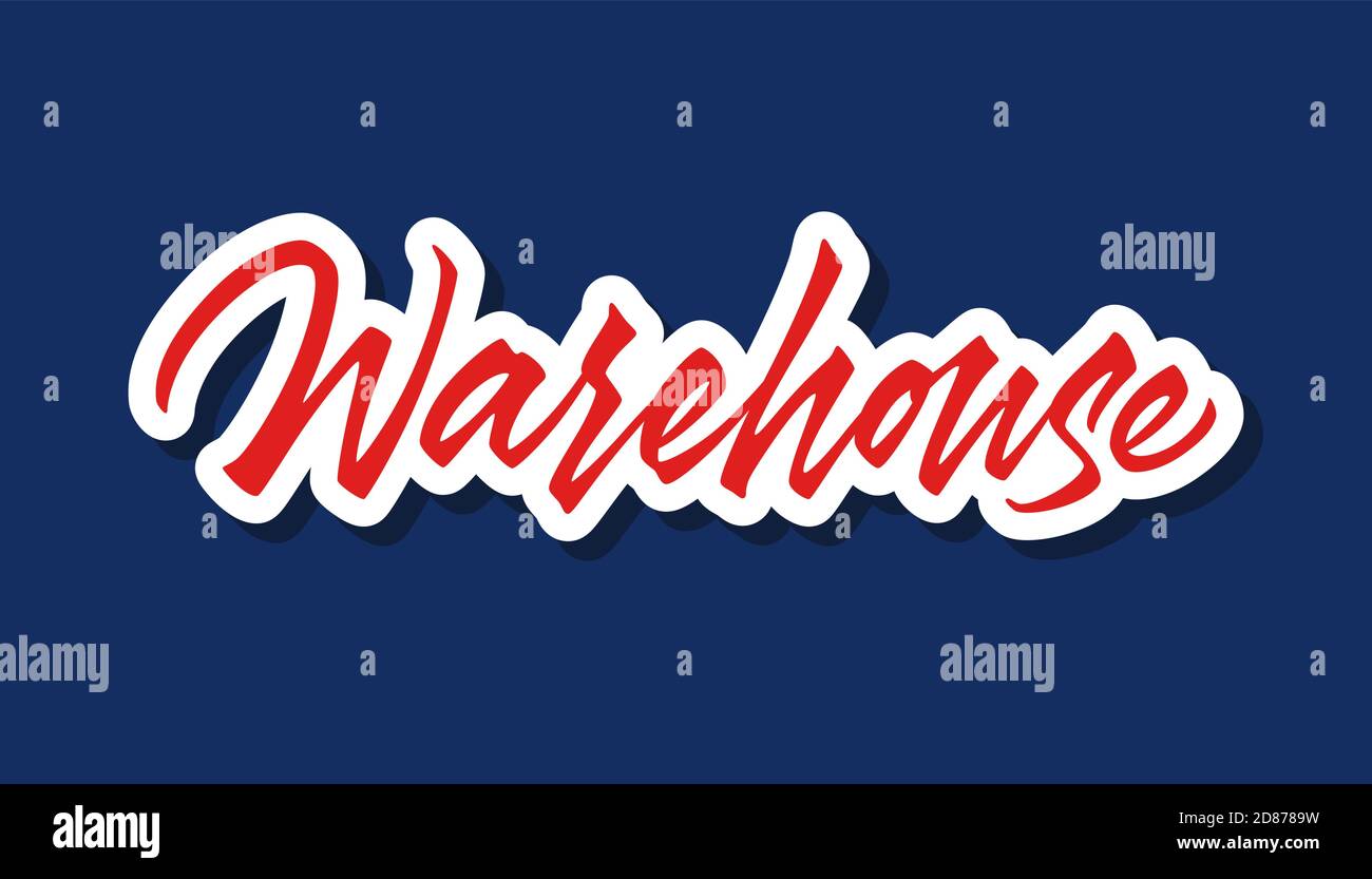 Warehouse vector lettering Stock Vector Image & Art - Alamy