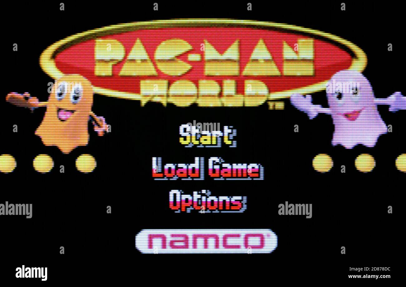 Pac-Man World - Nintendo Game Boy Advance Videogame - Editorial use ...