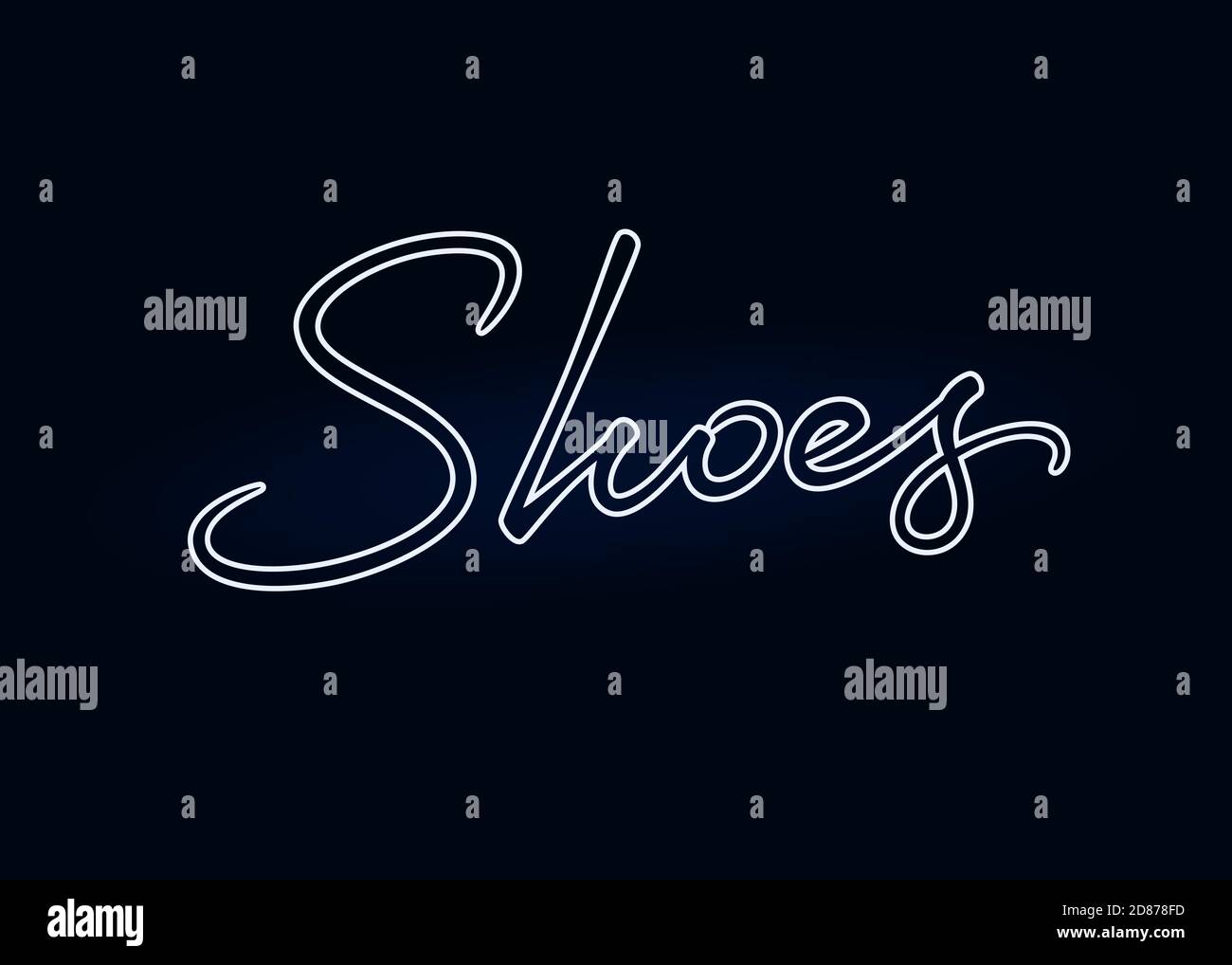 Shoes vector lettering Stock Vector Image & Art - Alamy