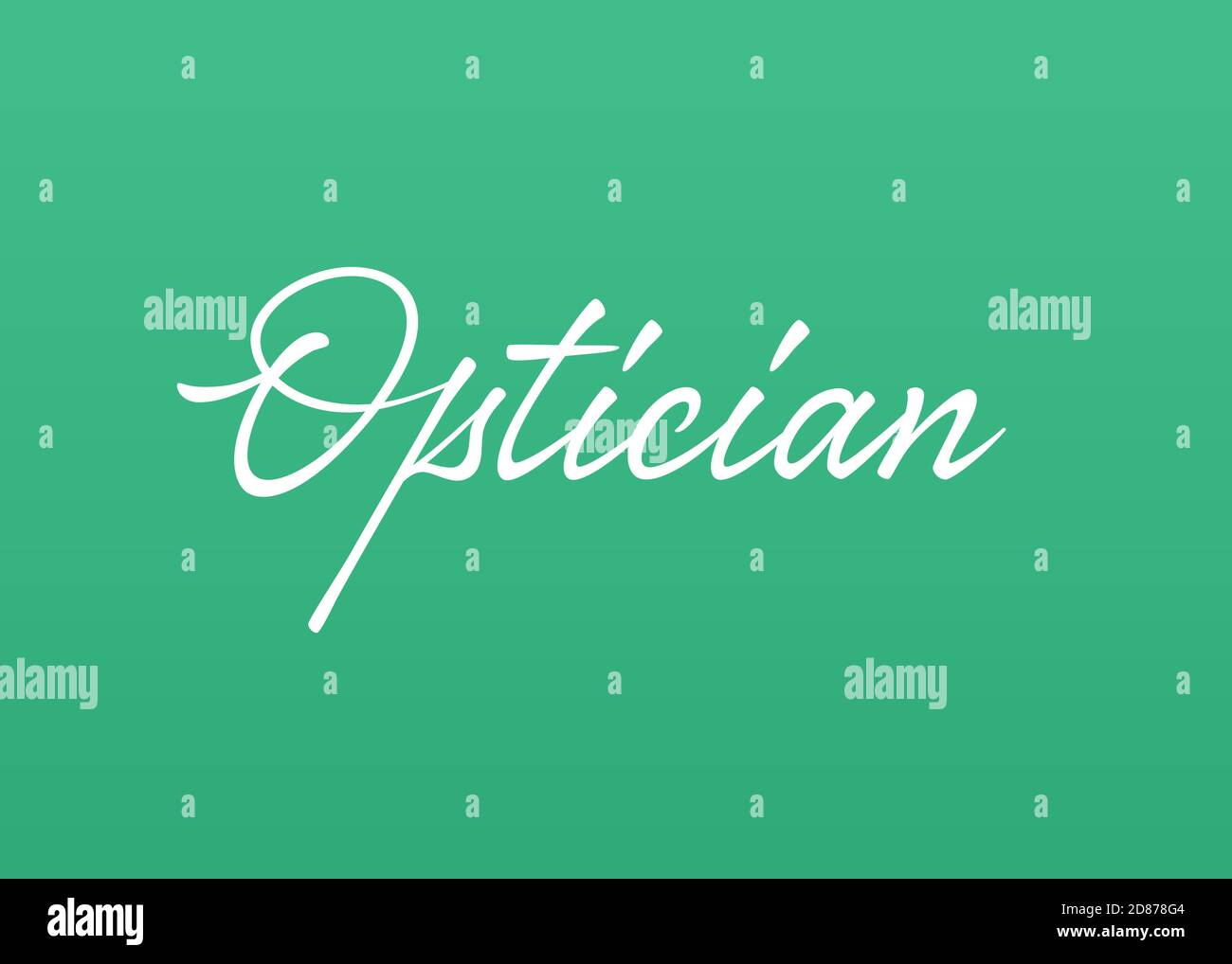 Optician vector lettering Stock Vector Image & Art - Alamy