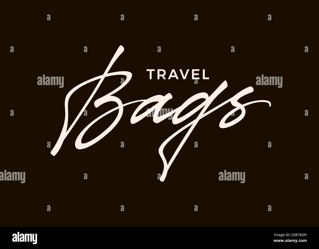 Bags vector lettering Stock Vector Image & Art - Alamy