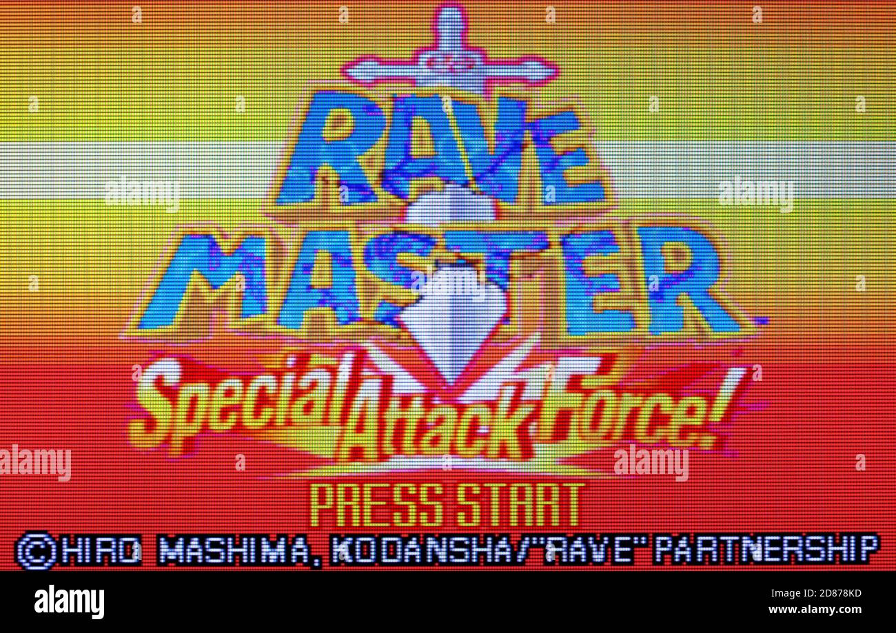 Rave Master - Nintendo Game Boy Advance Videogame - Editorial use only ...