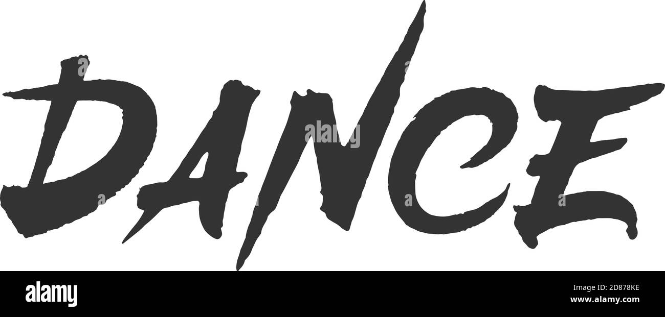 Dance vector lettering Stock Vector Image & Art - Alamy