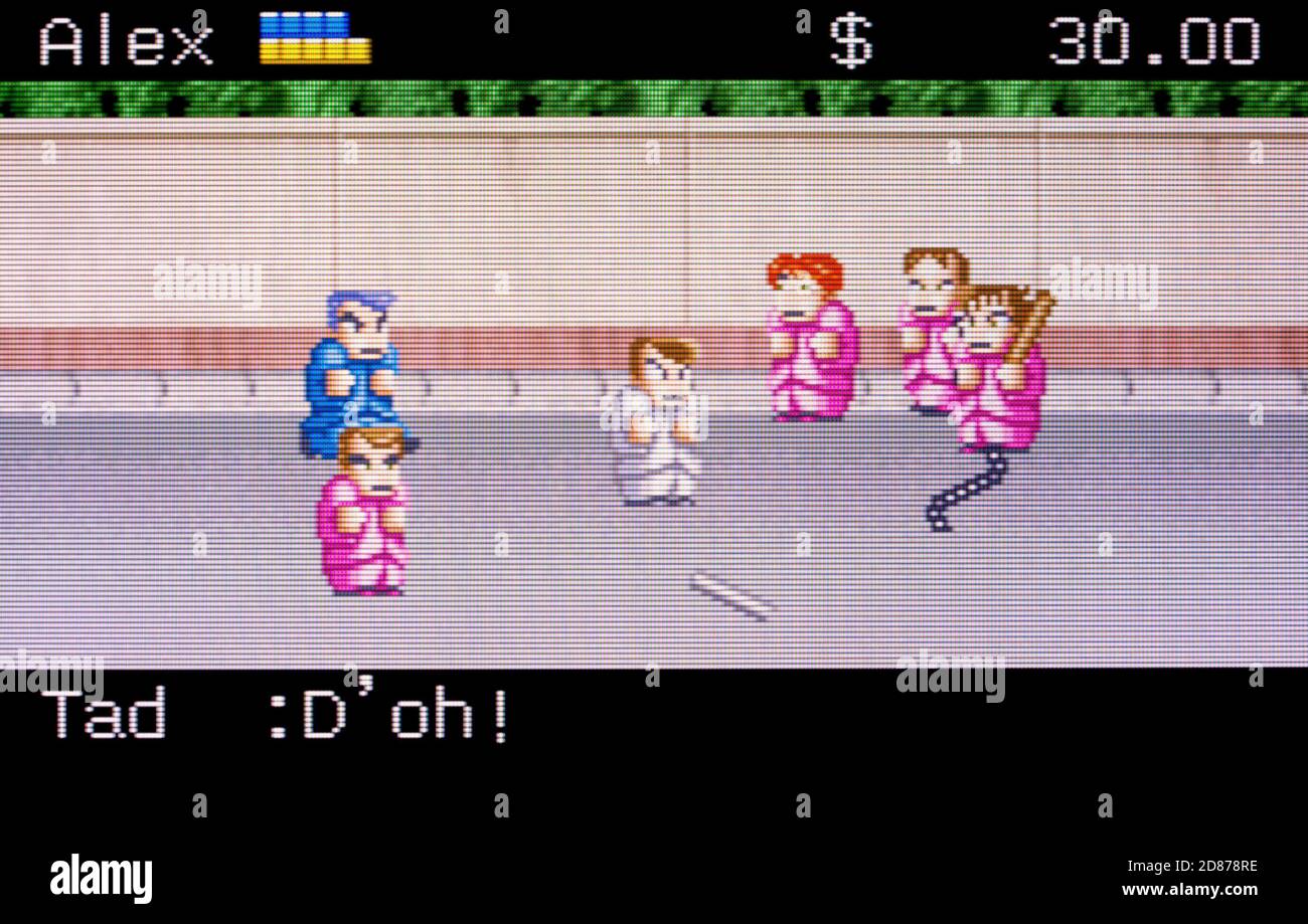 River City Ransom - Nintendo Game Boy Advance Videogame - Editorial use ...