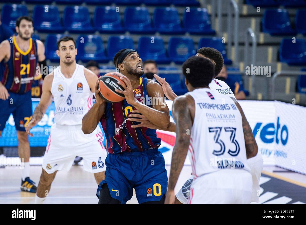 Brandon Davies of FC Barcelona during the Turkish Airlines EuroLeague ...