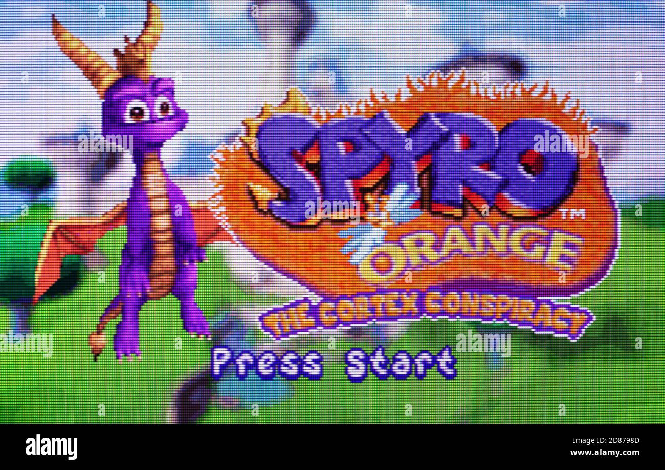 Spyro Orange - The Cortex Conspiracy - Nintendo Game Boy Advance Videogame - Editorial use only ...