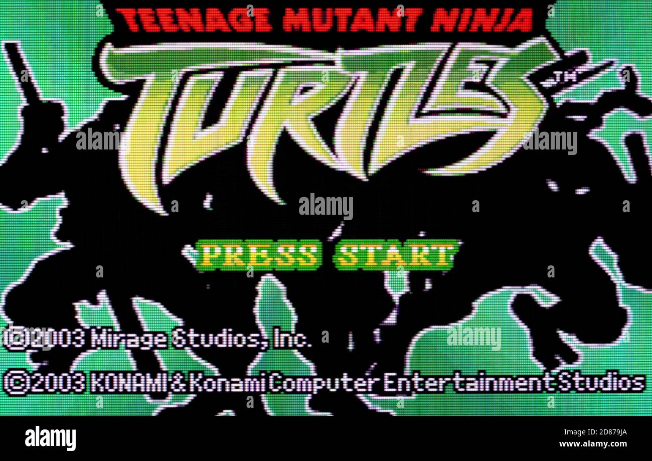 Teenage Mutant Ninja Turtles - Nintendo Game Boy Advance Videogame - Editorial use only Stock ...
