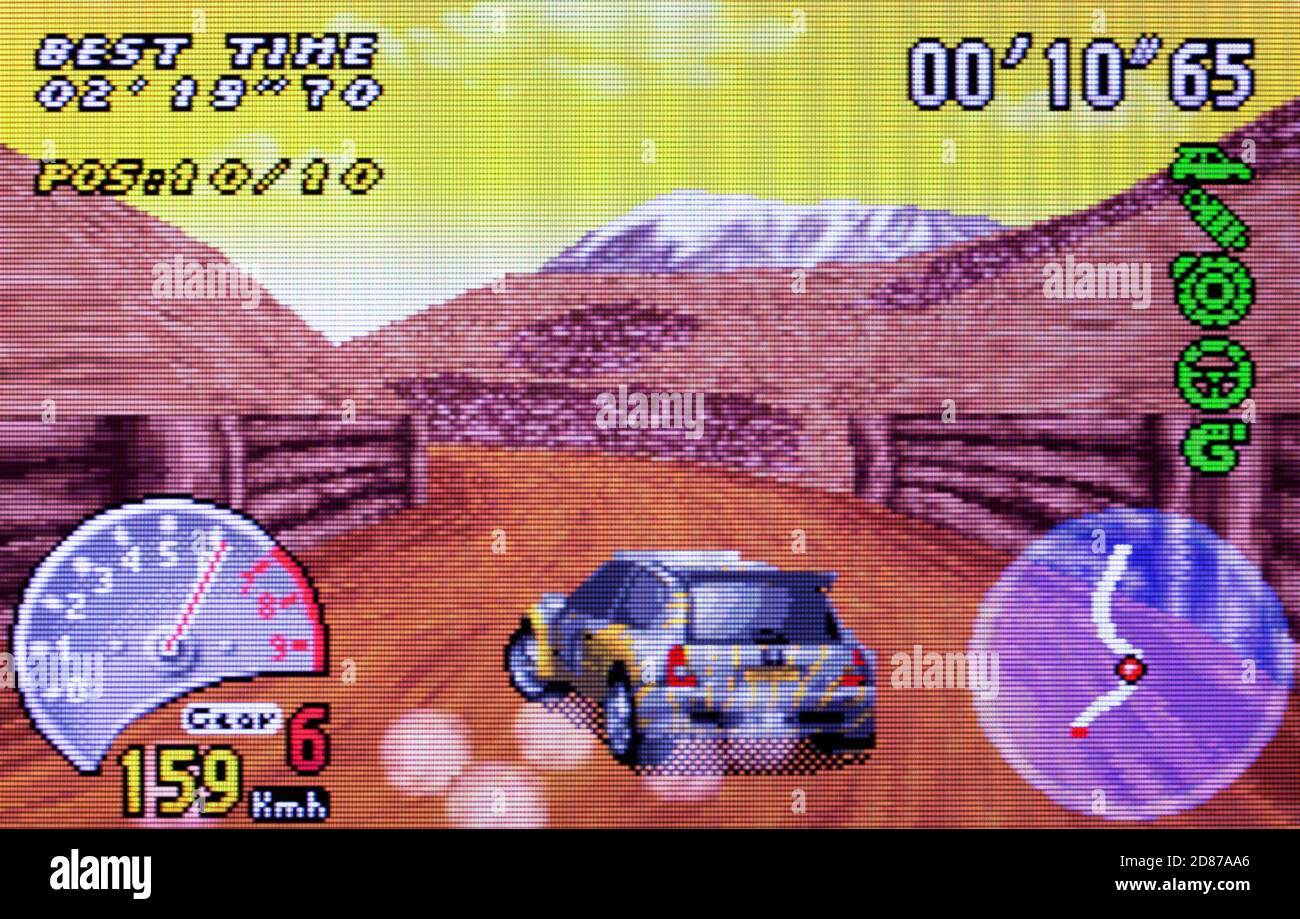 V-Rally 3 - Nintendo Game Boy Advance Videogame - Editorial use only ...