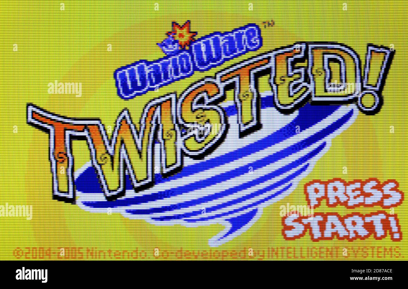 WarioWare Twisted - Nintendo Game Boy Advance Videogame - Editorial use ...