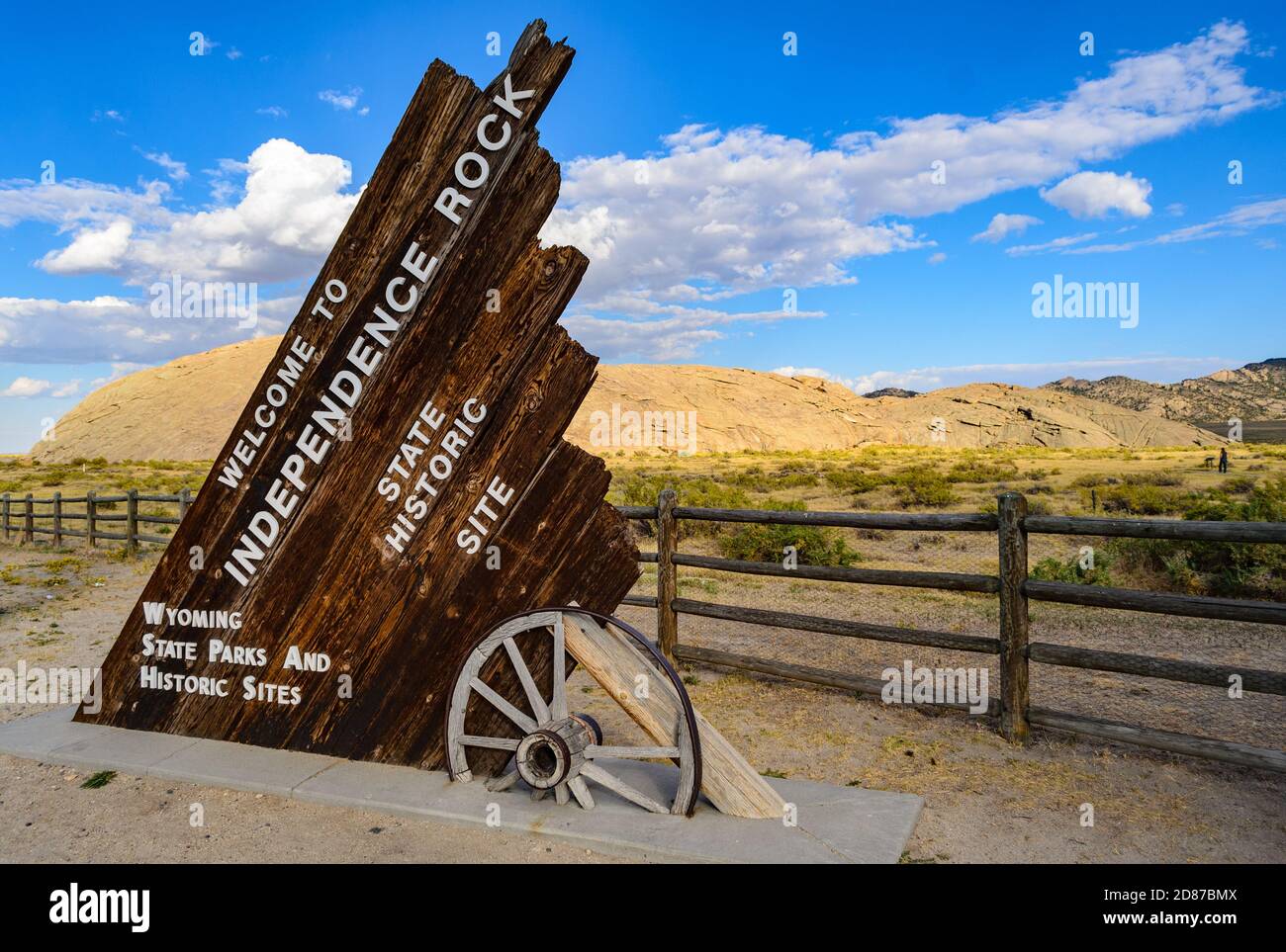 Independence Rock State Historic Site Stock Photo - Alamy