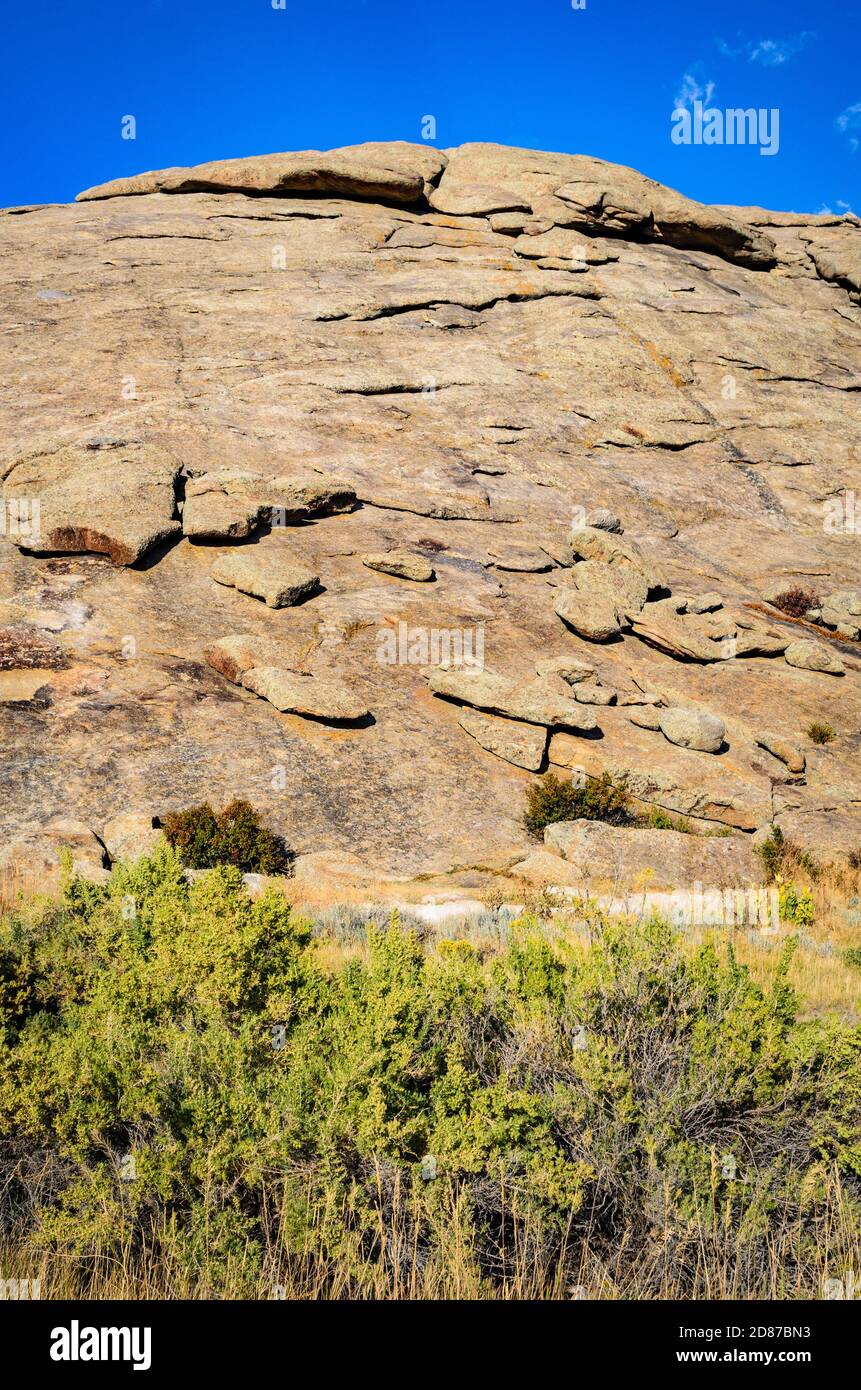 Independence Rock State Historic Site Stock Photo - Alamy