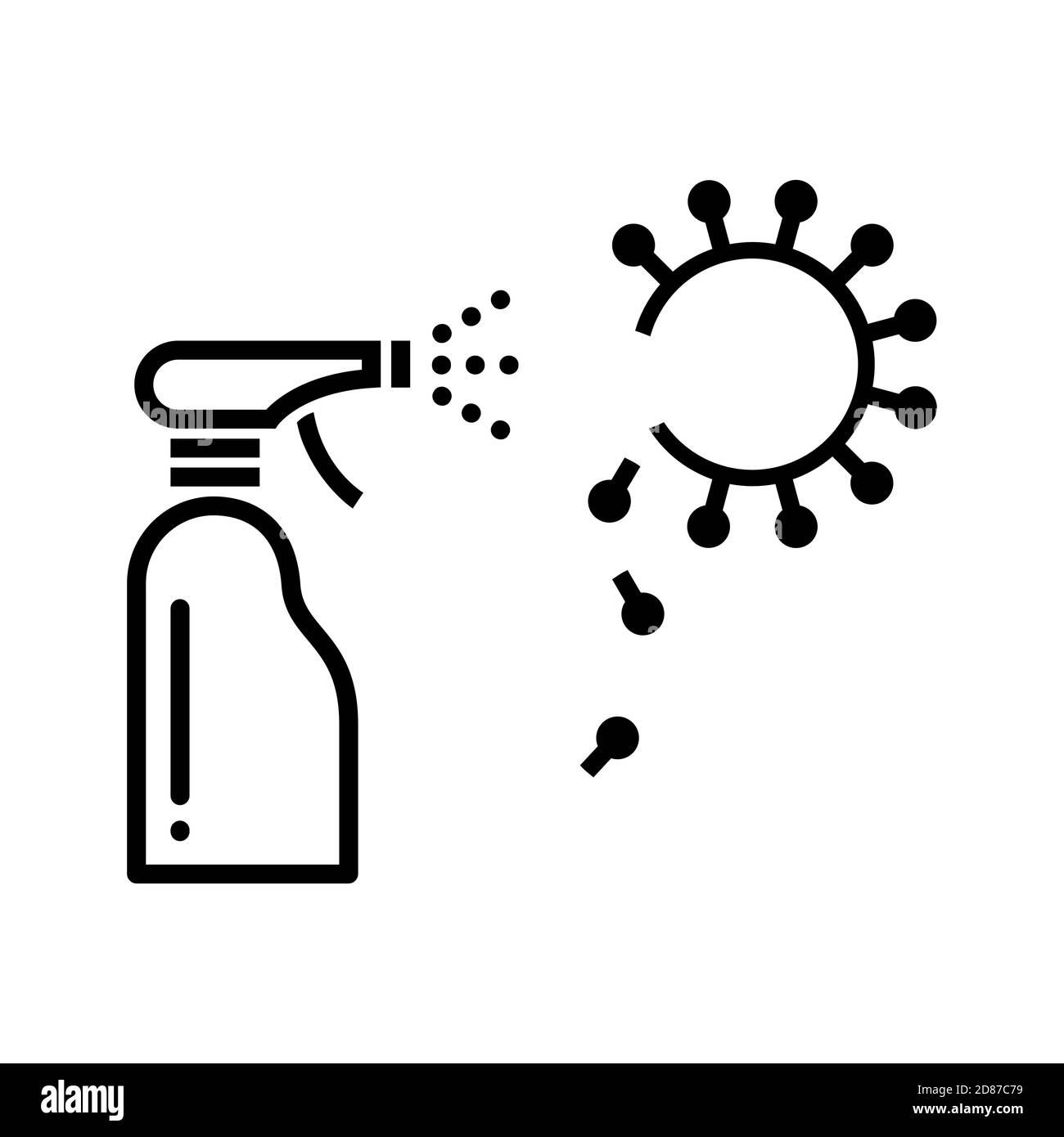 Antiseptic spray for disinfecting hands and surfaces. Prevention ...