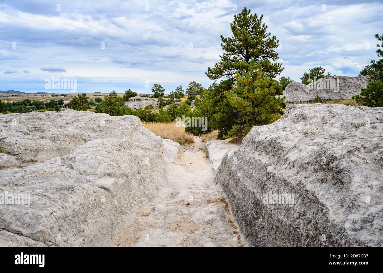 Oregon Trail Ruts State Historic Site Stock Photo - Alamy