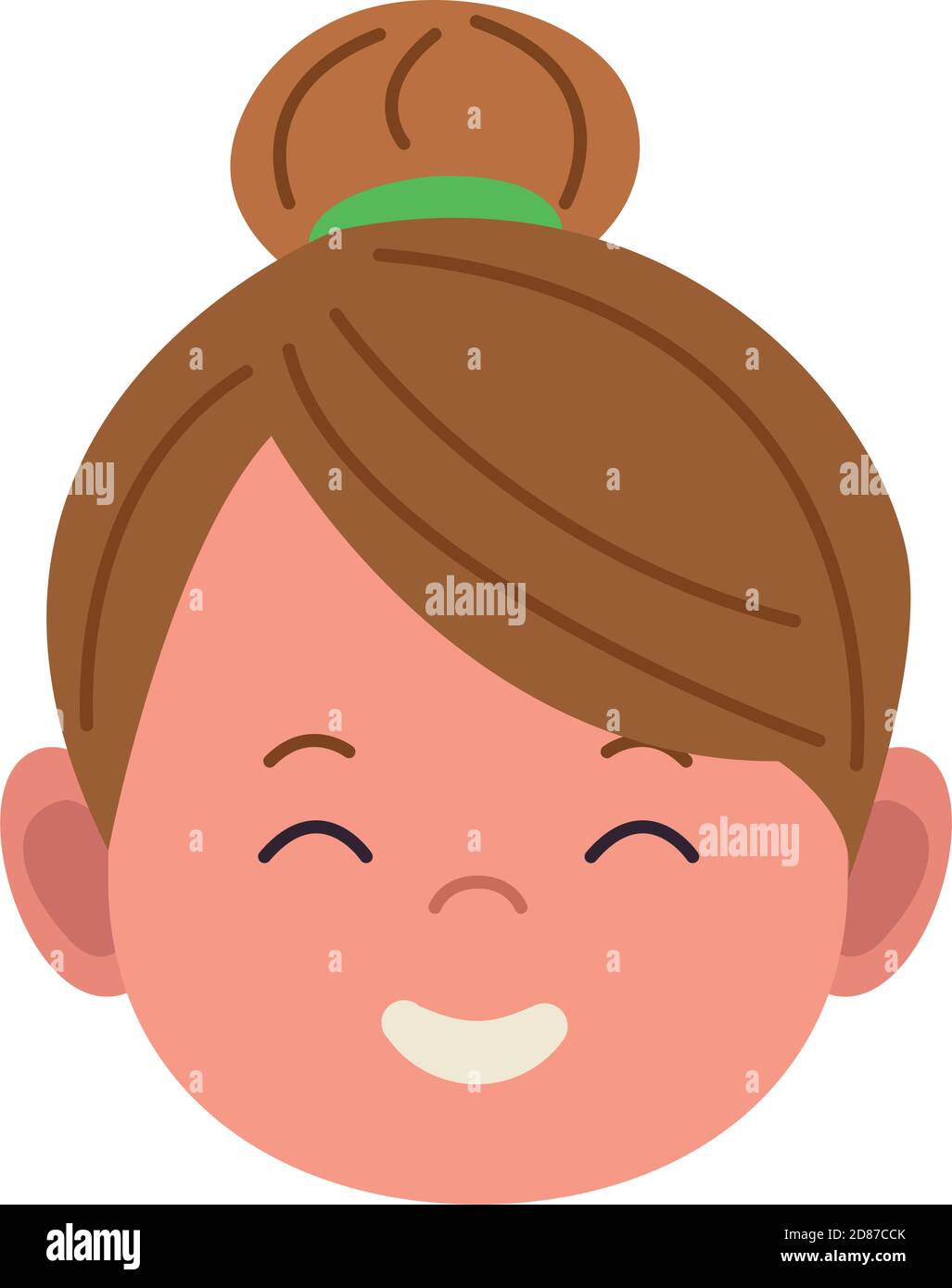 cute little girl avatar character vector illustration design Stock ...