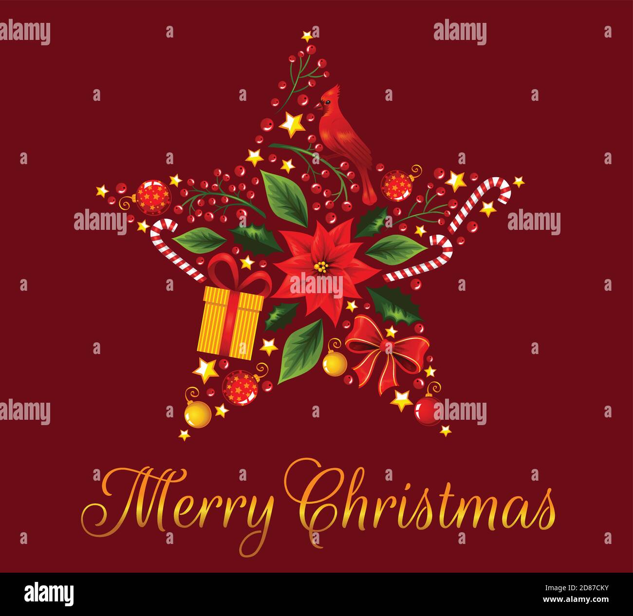 Christmas ornament in shape Stock Vector Images - Alamy